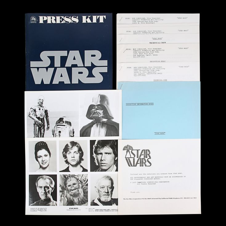 Charles Lippincott Collection US Press Kit, 1977 | STAR WARS: A NEW ...