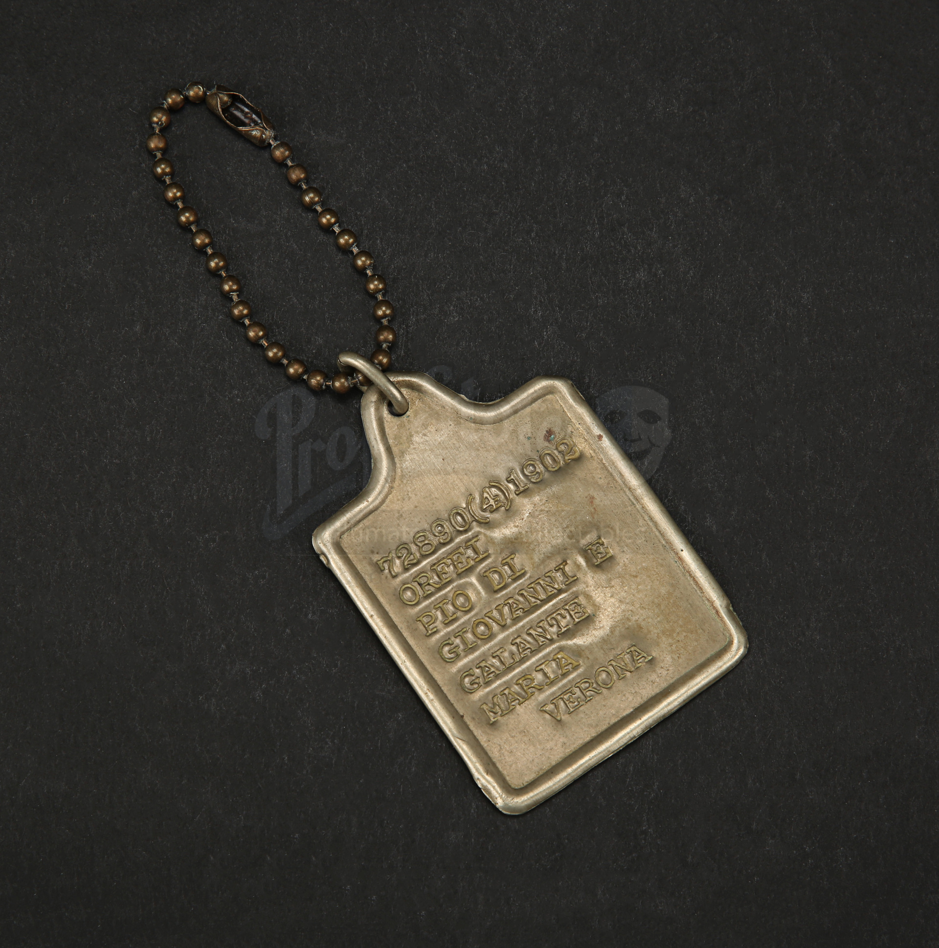 Lot # 33 - CAPTAIN CORELLI'S MANDOLIN - Dog Tag