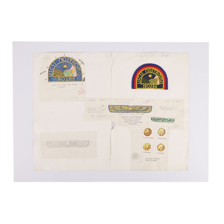 Lot 811 - Production-made Nostromo Patch and John Mollo Hand-drawn and ...