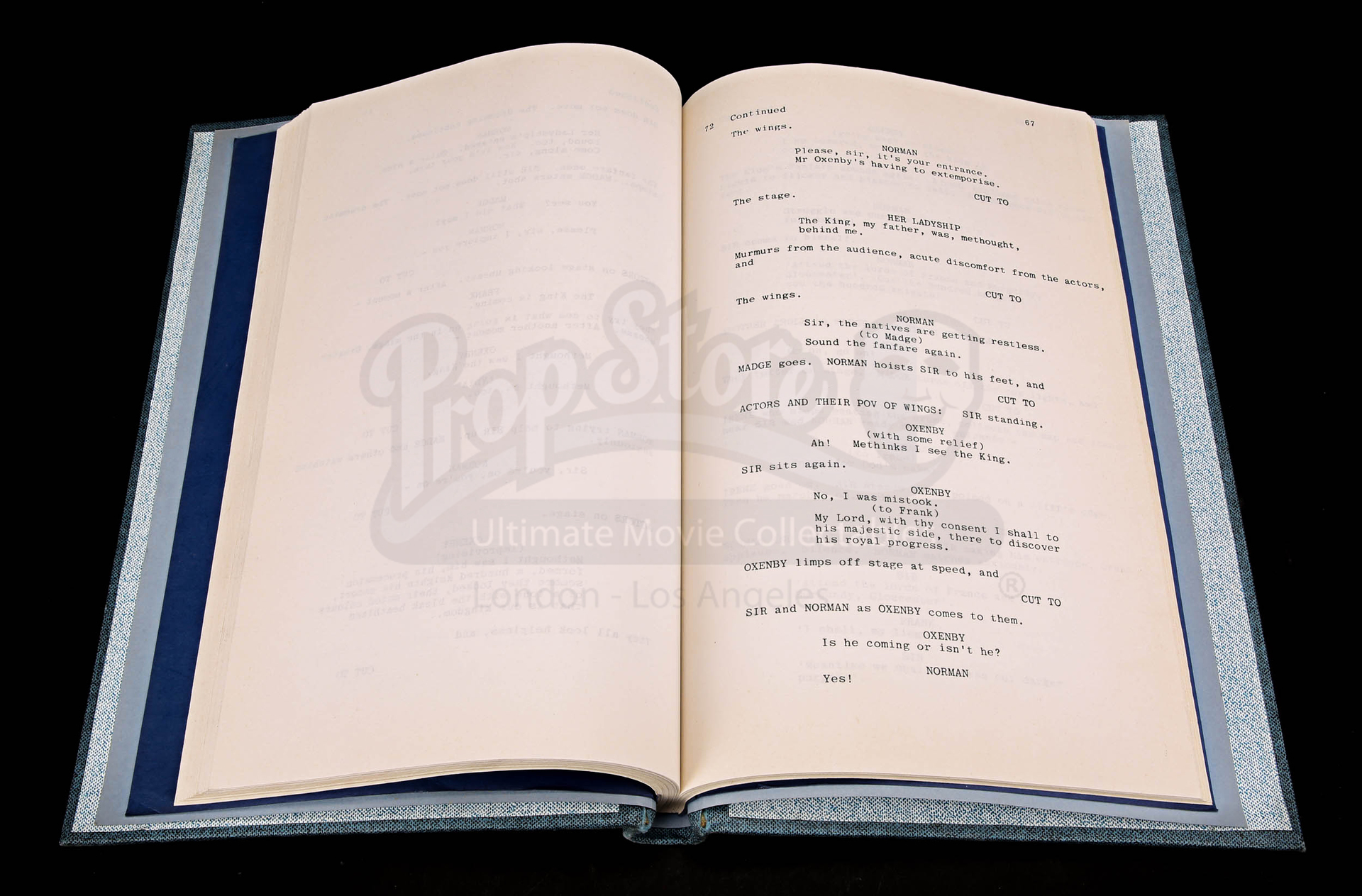 Blue Binder Script | Prop Store - Ultimate Movie Collectables