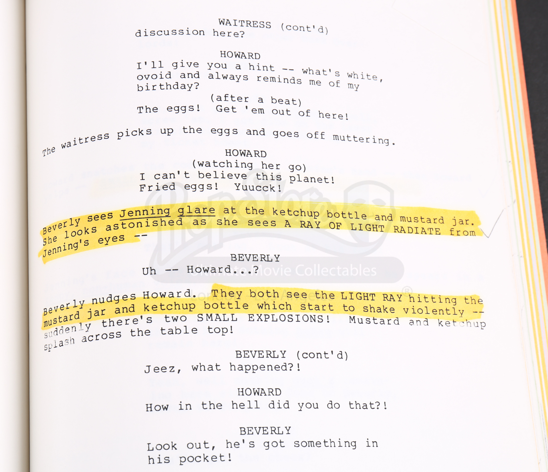 Shooting Script with Revisions | Prop Store - Ultimate Movie Collectables