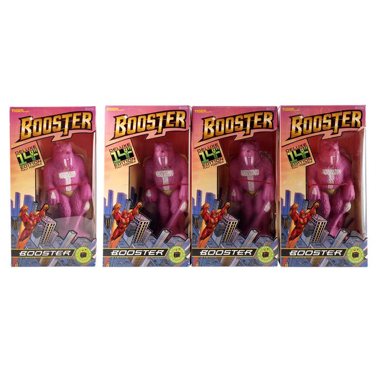 1032. Set of Four Boxed Booster Action Figures | JINGLE ALL THE WAY (1996)