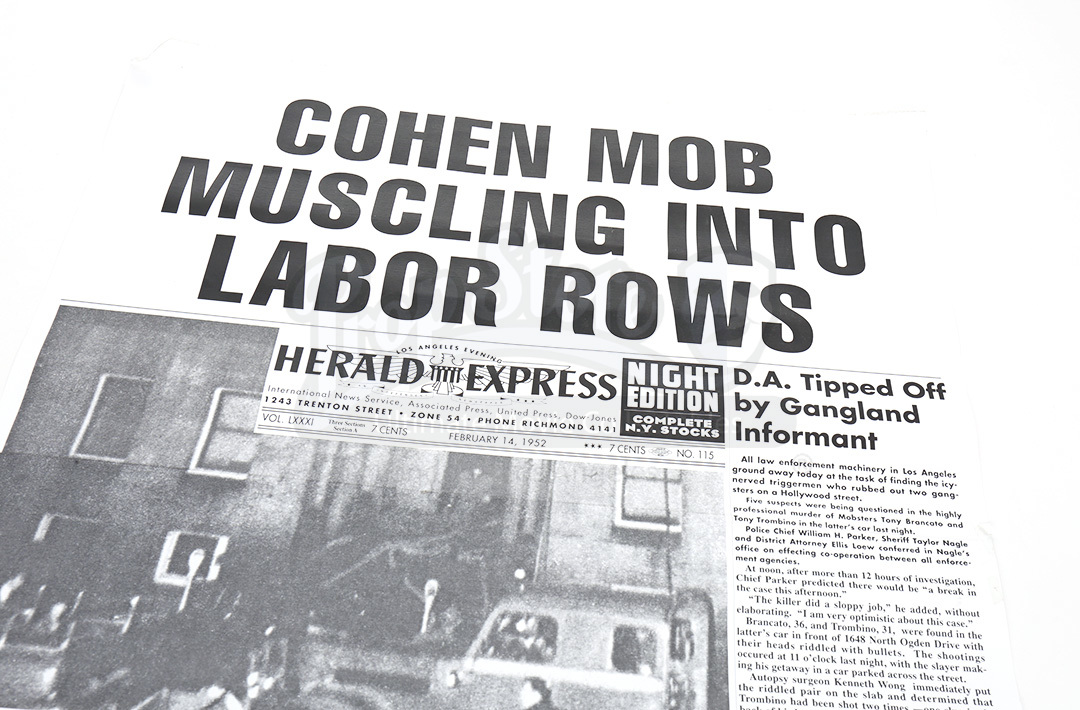 Cohen Mob Newspaper Print | Prop Store - Ultimate Movie Collectables