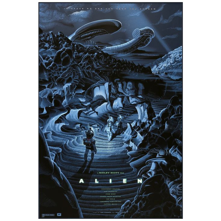 Lot # 752: ALIEN - Hand Numbered Limited Edition Screen Print w/COA (24 ...