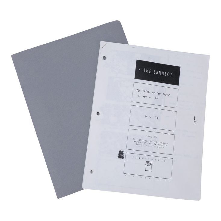 Lot # 1322: THE SANDLOT (1993) - Bound Third Draft Shooting Script and ...