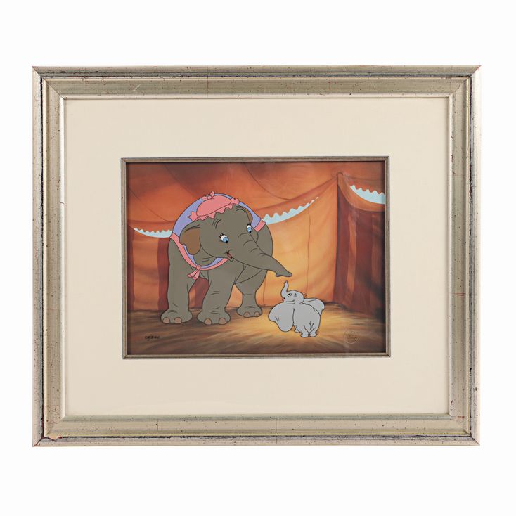 Lot #91 - DUMBO (1941) - Framed Limited Edition Mrs. Jumbo and Dumbo ...