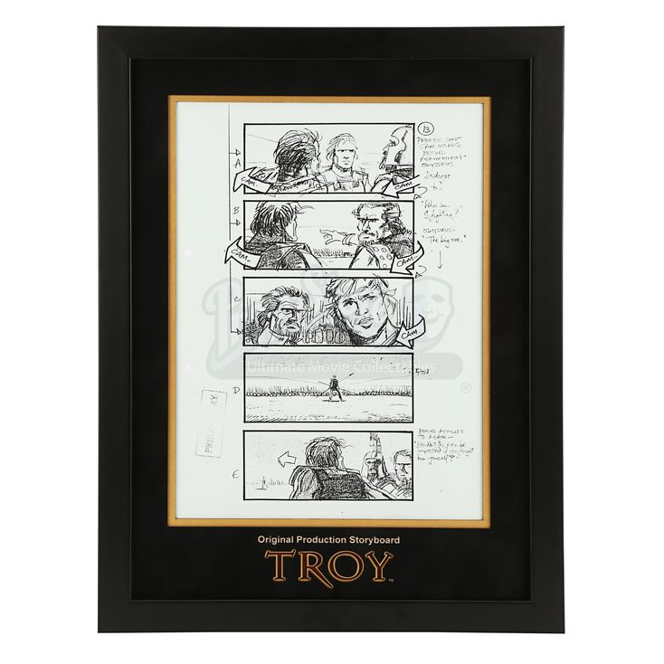 Original Production Storyboard - Agamemnon, Odysseus and Achilles ...