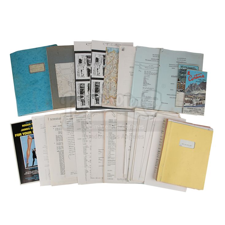 Script, Collection of Storyboards and Production Ephemera | JAMES BOND ...