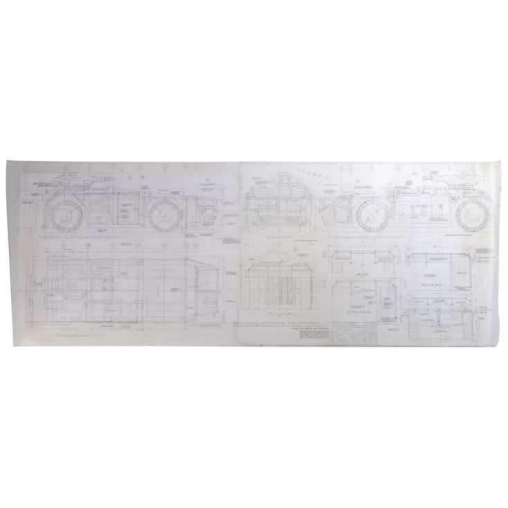 Lot 17 - Hand-Drawn M577 Armored Personnel Carrier (A.P.C.) Blueprint ...