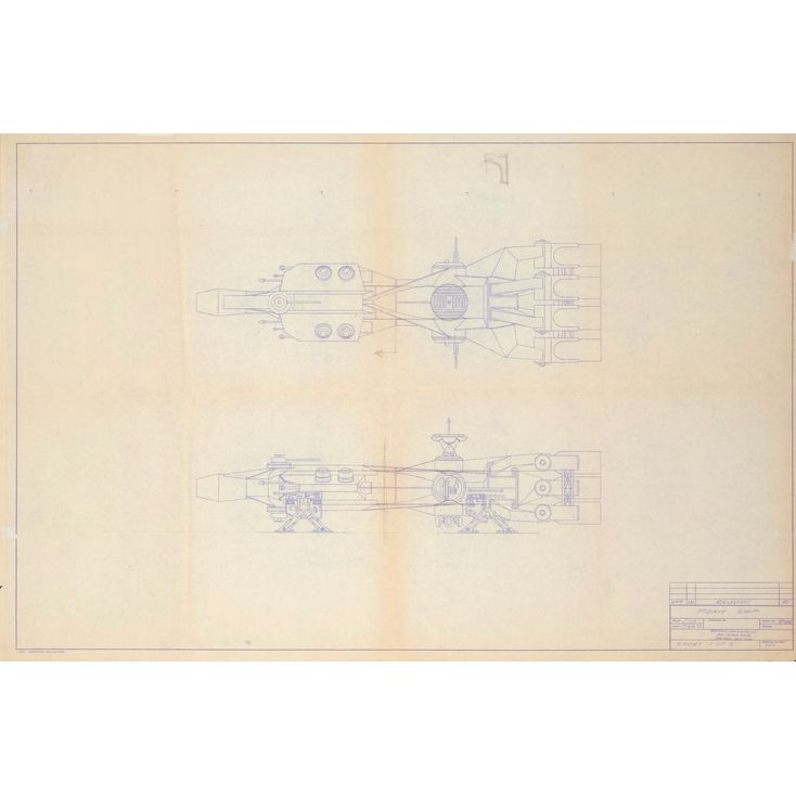Lot 1165. Matted Printed Joe Johnston Pirate Ship (Millennium Falcon ...