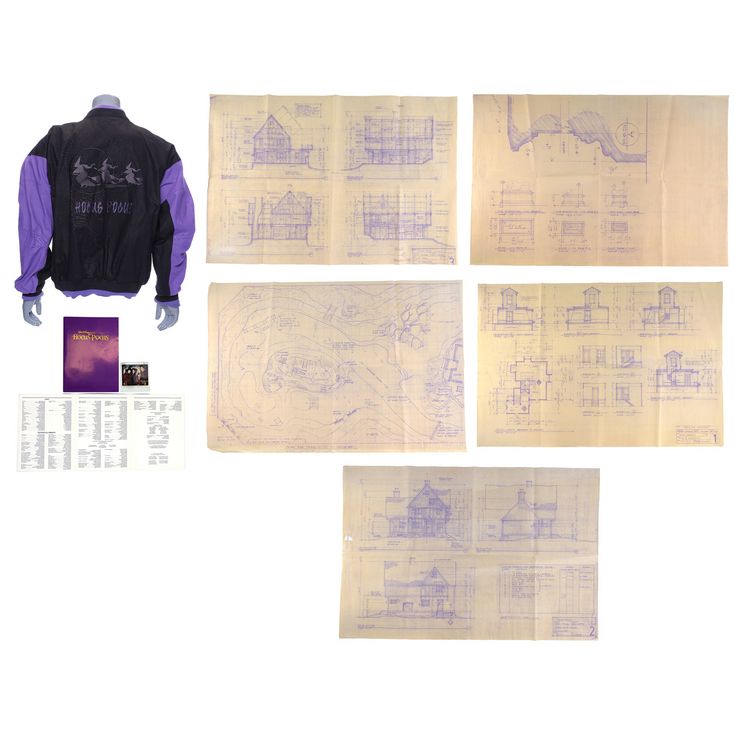 Lot #898 - HOCUS POCUS (1993) - Set of Five Blueprints with Cast and ...