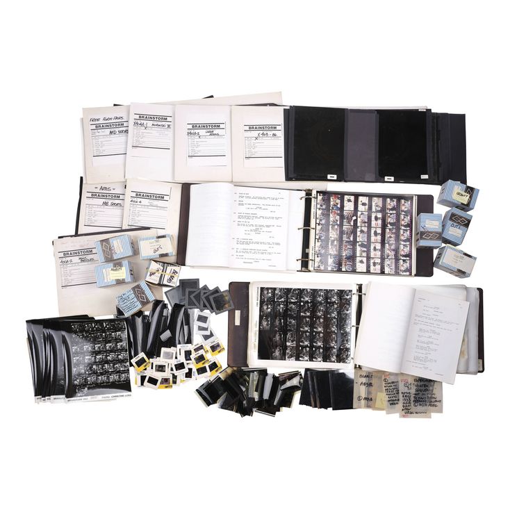 310. Set of Scripts with Transparencies and Slides | BRAINSTORM (1983)