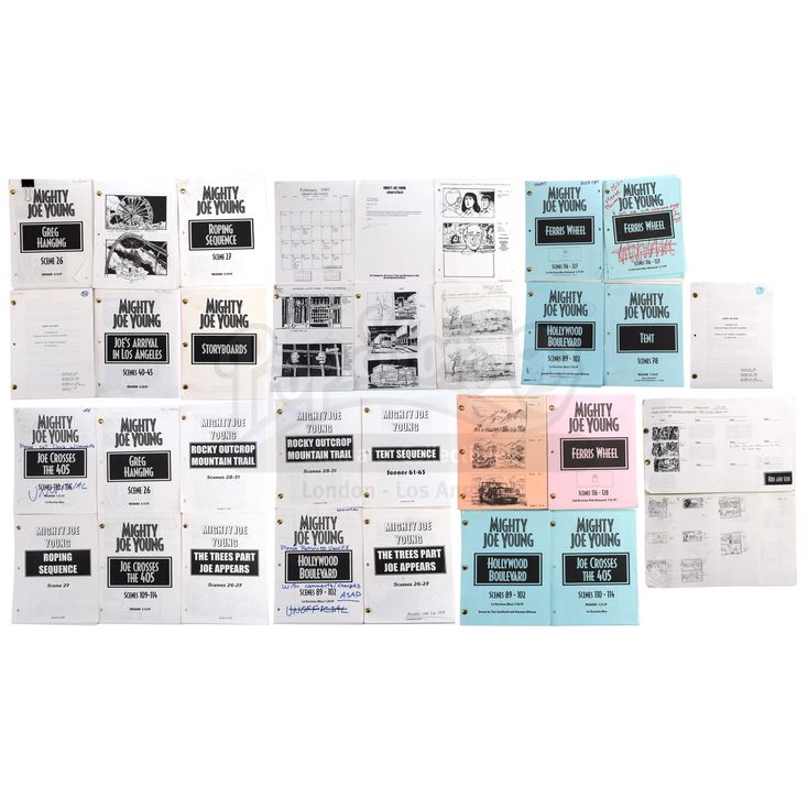 Mighty Joe Young Script and Storyboard Set | MIGHTY JOE YOUNG (1998)