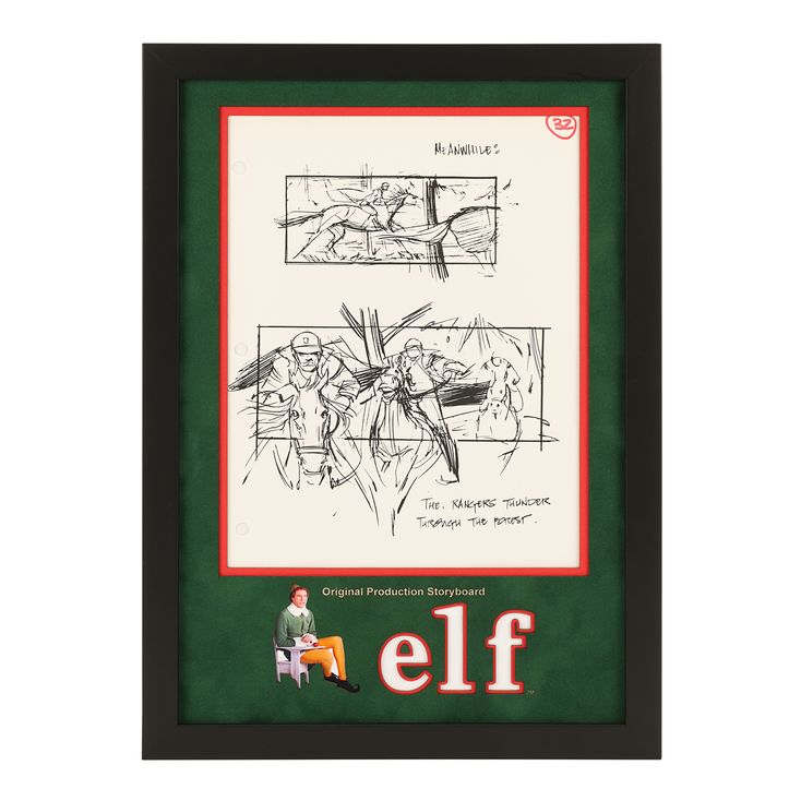 Production-Used Storyboard - Rangers Thunder Through the Forest | ELF ...