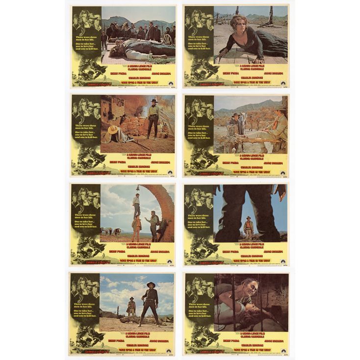 778. ONCE UPON A TIME IN THE WEST - Lobby Card Set Lobby Card Set (8) (11 x 14) Fine | ONCE UPON ...