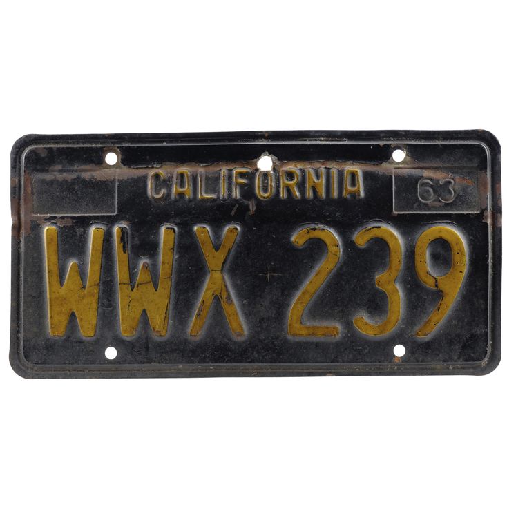 Lot #1414 - THE TERMINATOR (1984) - License Plate