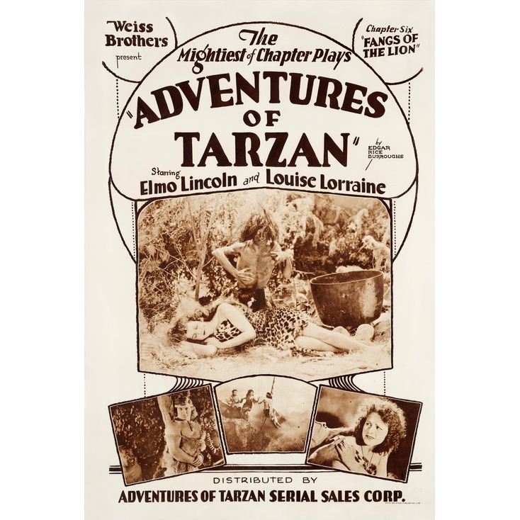 366. ADVENTURES OF TARZAN Rotogravure One Sheet (29 x 42) From the ...