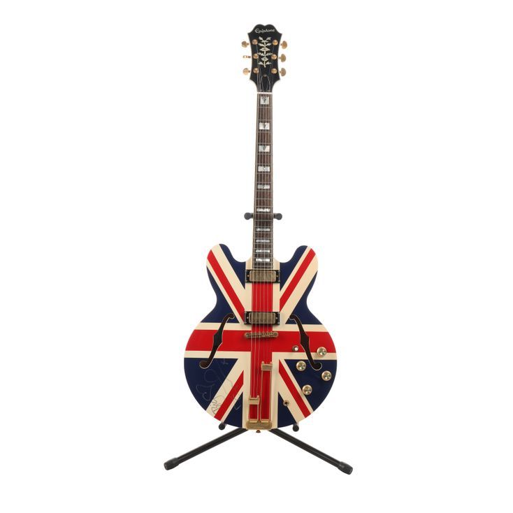 526. Noel Gallagher-Autographed Limited Edition Epiphone Union Jack ...