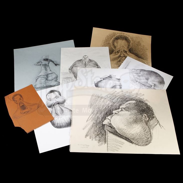 Lot of Hand-Drawn Transformation Illustrations | NUTTY PROFESSOR, THE ...