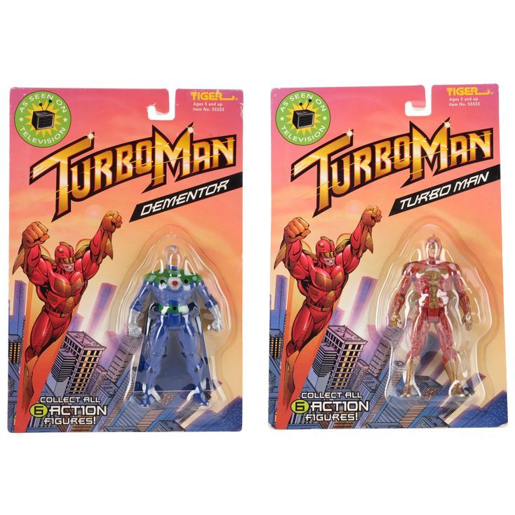 Lot 836. Turbo Man and Dementor Action Figures in Blister Packs ...