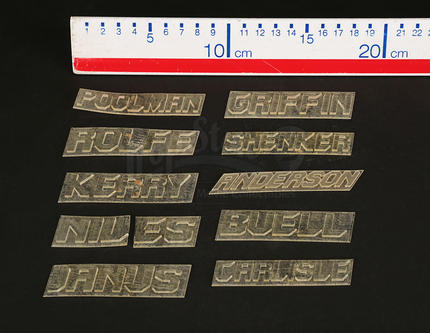 Judge Name Tag Prototypes | Prop Store - Ultimate Movie Collectables