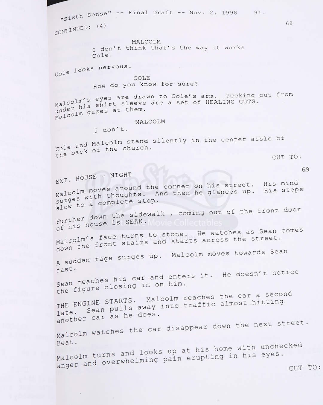 Consideration Script | Prop Store - Ultimate Movie Collectables