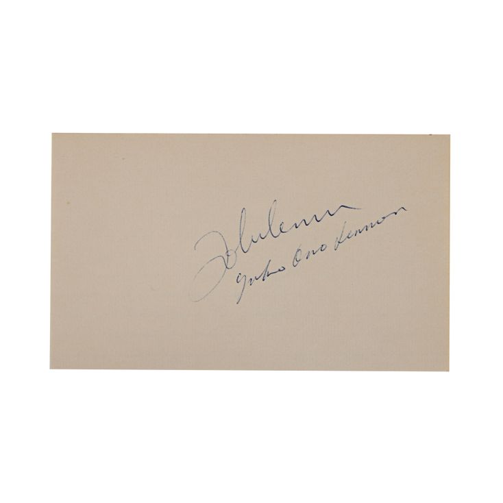 Lot 461. John Lennon and Yoko Ono-Autographed Index Card | JOHN LENNON ...