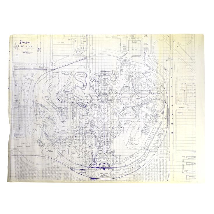 Lot 675 - Plot Plan Blueprint | DISNEYLAND PARK