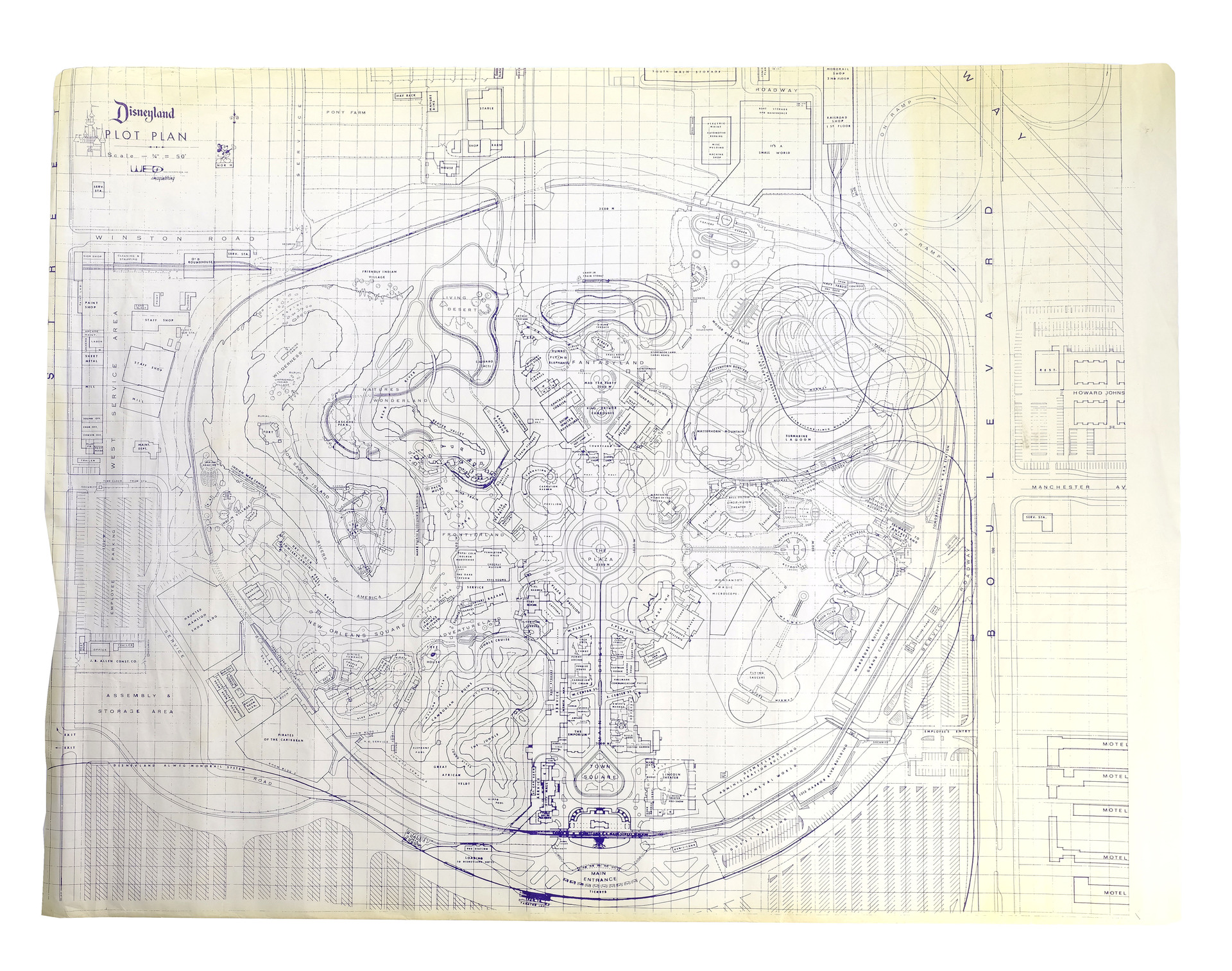 Lot 675 - Plot Plan Blueprint | Propstore - Find Your Extraordinary