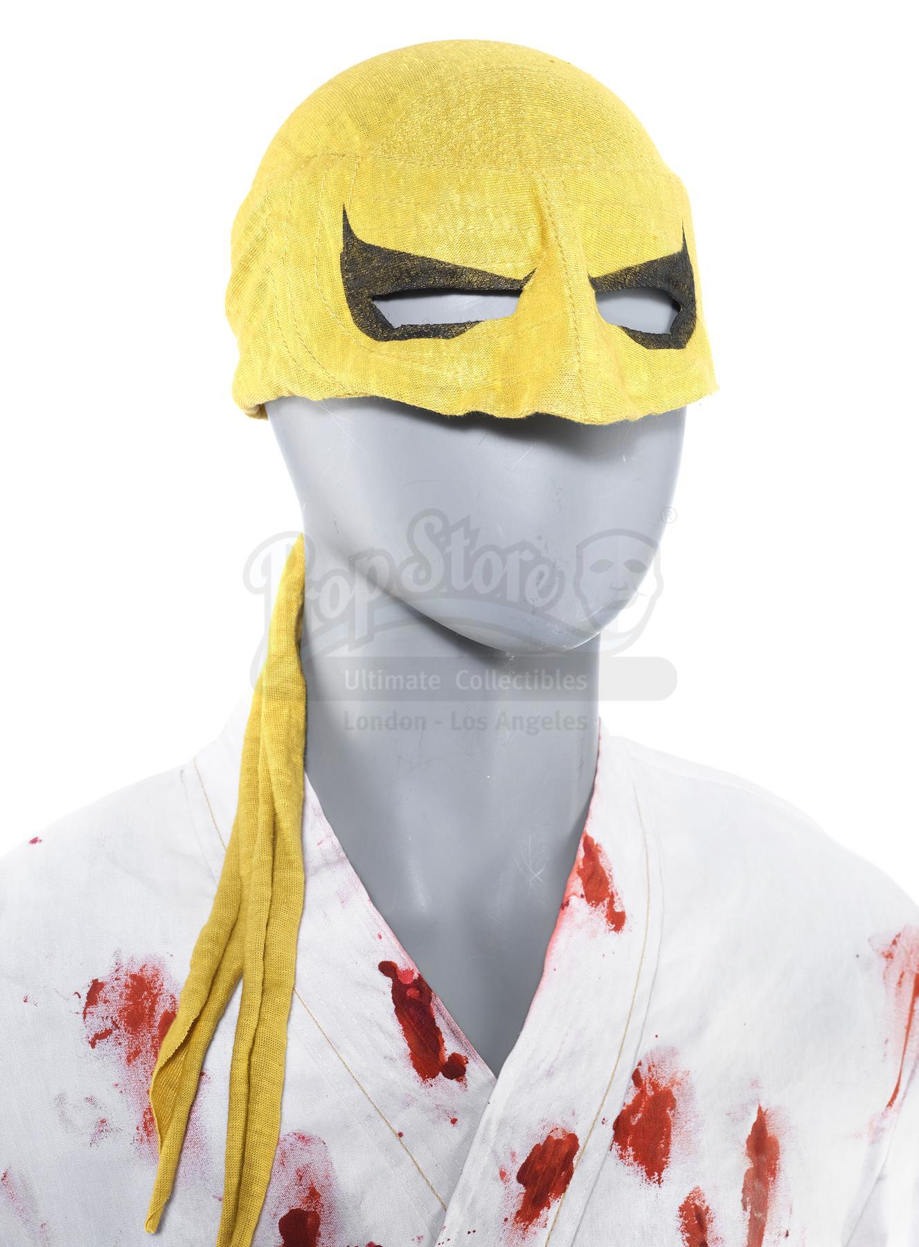 Danny Rands Bloodied Stunt Fight for the Iron Fist Costume and Mask ...