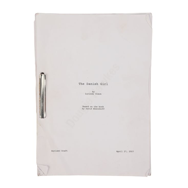 Highlighted Script | DANISH GIRL, THE (2015)