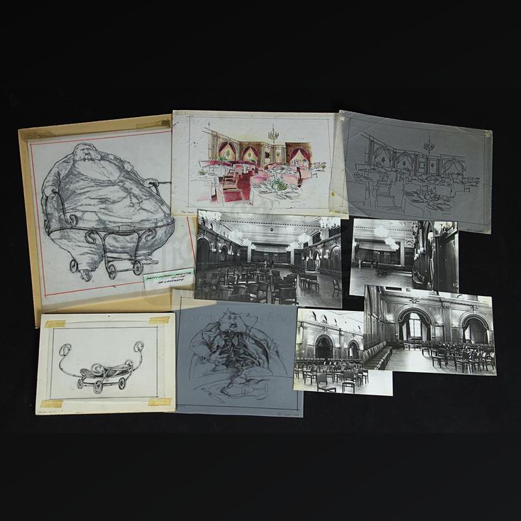 203 - Live Auction - Mr. Creosote Sketches and Location Photos | MONTY ...
