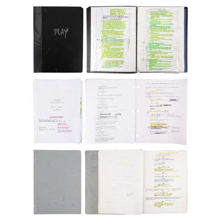 The Alan Rickman Archive Personal Hand-Annotated Shooting Scripts ...