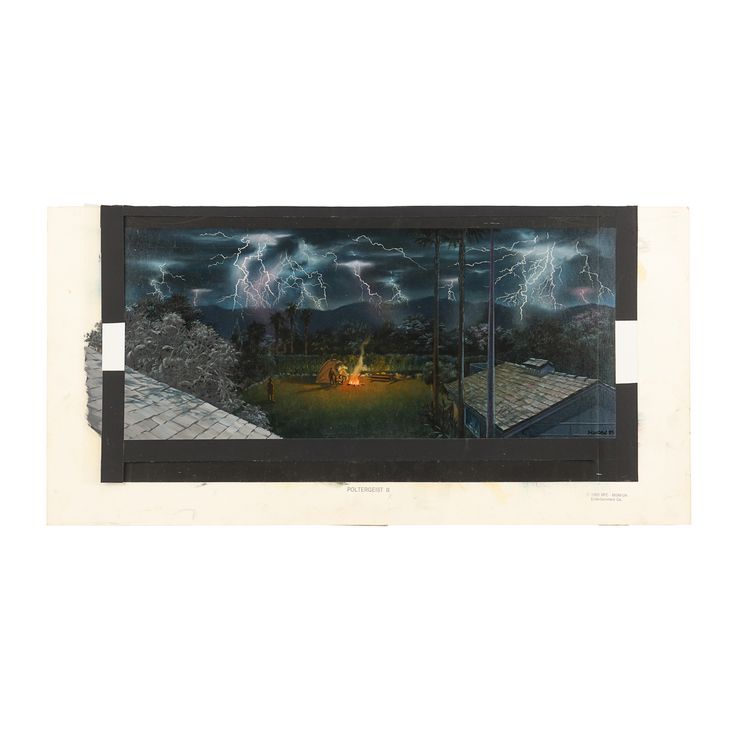 Original Hand-painted Concept Artwork - Storm Scene | POLTERGEIST II ...