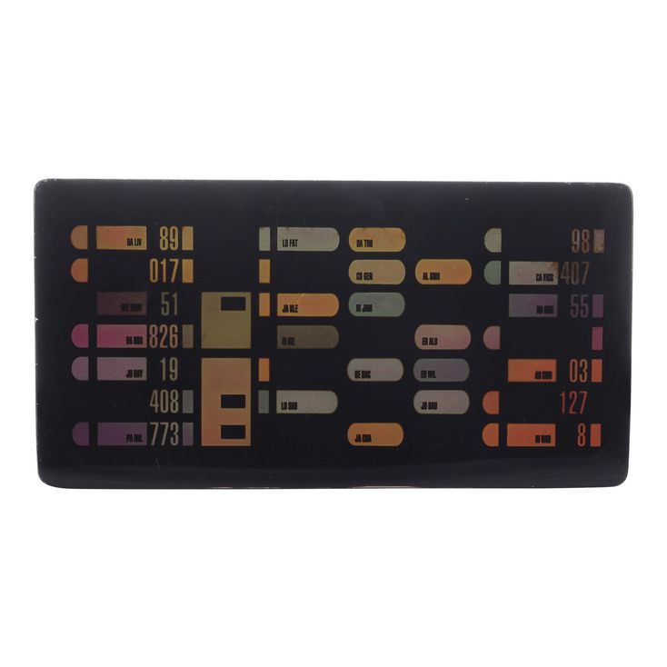 Lot # 1607: STAR TREK: VOYAGER (1995-2001) - Sick Bay LCARS Panel