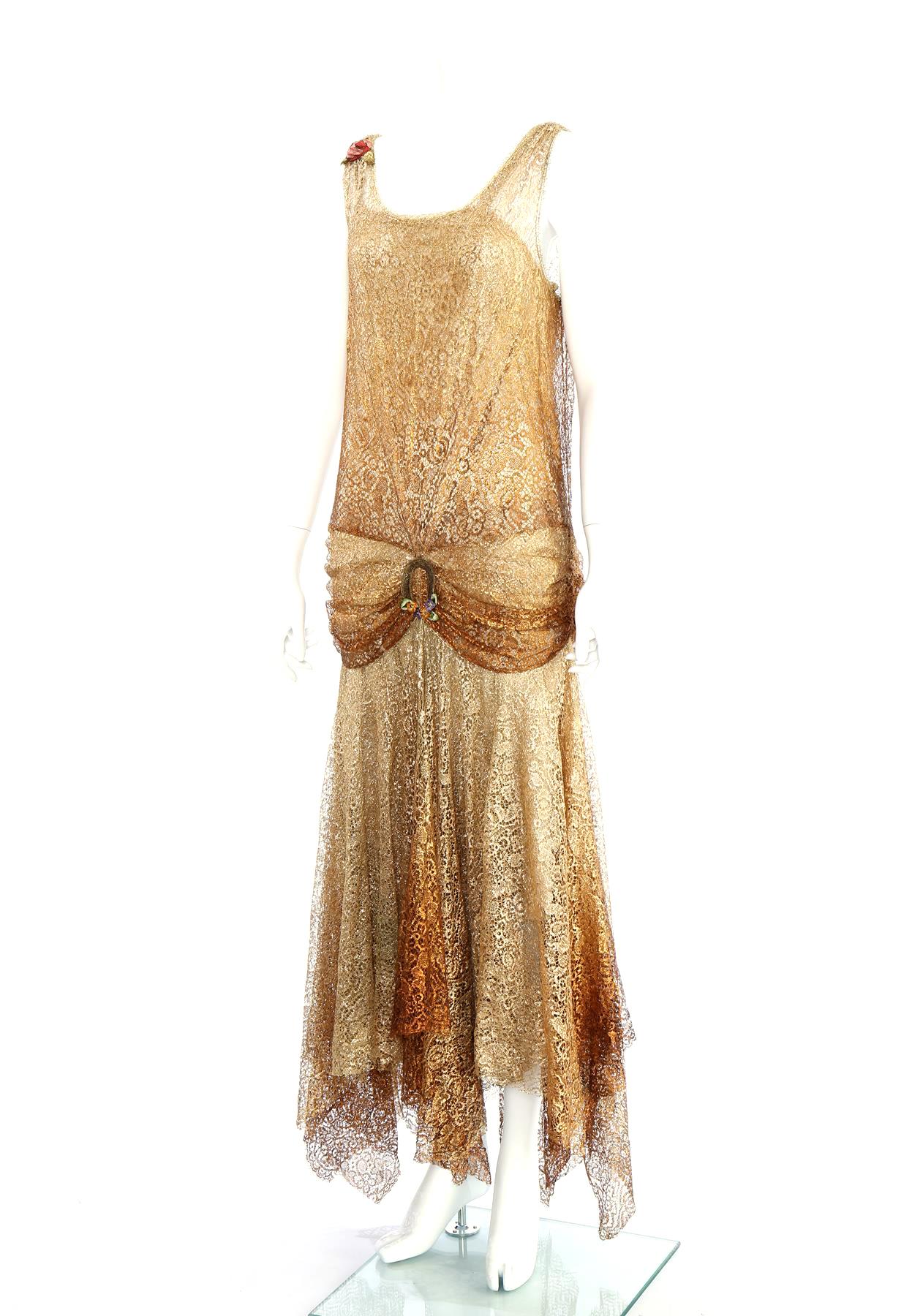 Daughter Maitlands (Margot Bingham) 1920S Style Copper Lace Dress ...