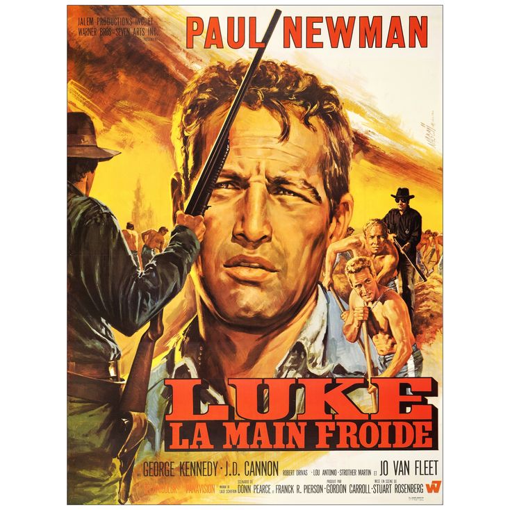 Lot # 901: COOL HAND LUKE - French Grande (46 x 61 ); Very Fine on Linen