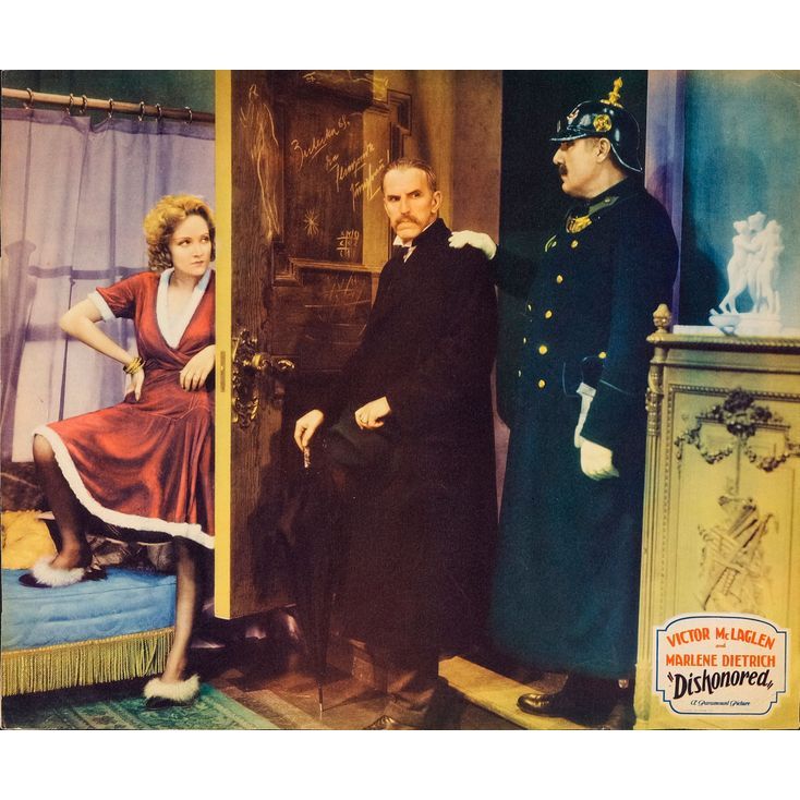 536. DISHONORED Jumbo Lobby Card (17 x 14) Very Fine- | DISHONORED (1931)