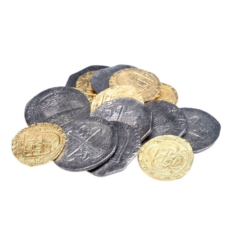 828. Set of 16 Pirate Treasure Coins | PIRATES OF THE CARIBBEAN: THE ...