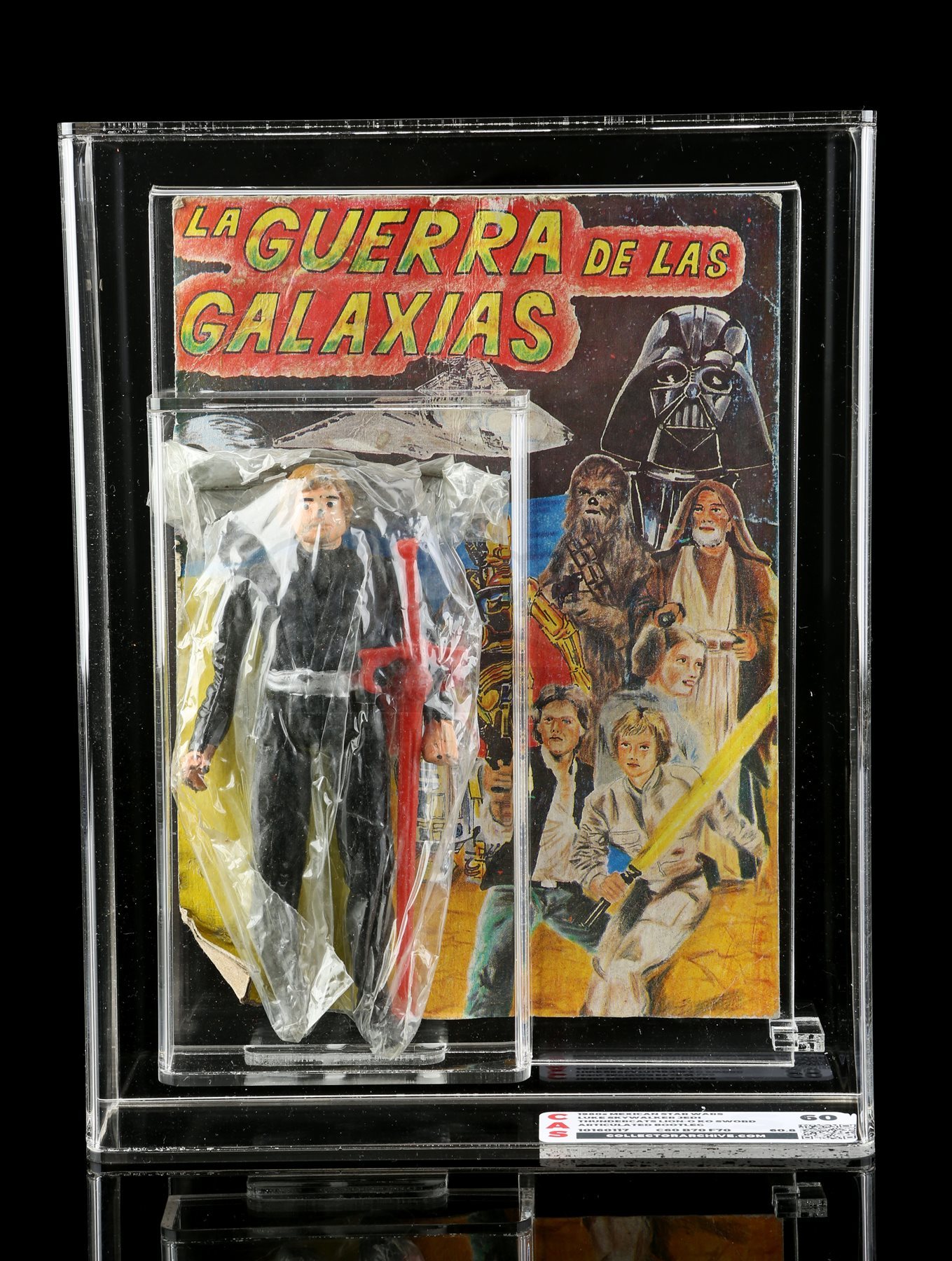 Lot # 59 - Luke Skywalker Jedi Knight With Thundercats Lion-O Red Sword ...