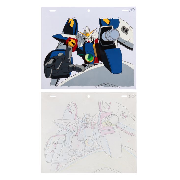 Wing Gundam Zero Original Production Cel And Matching Drawing | GUNDAM ...