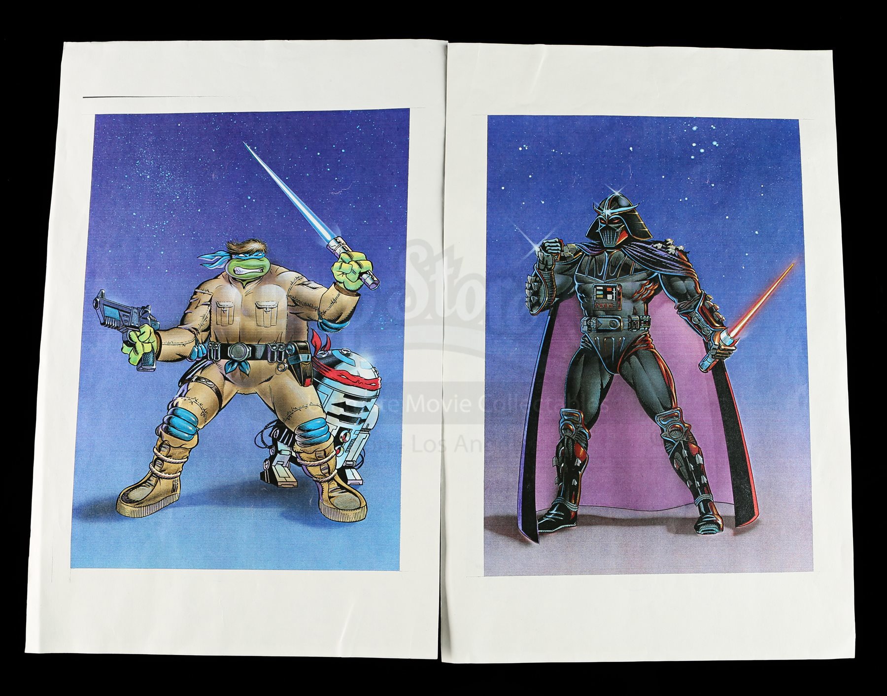 Lot # 590 - Teenage Mutant Ninja Turtles/Star Wars Crossover Printed ...