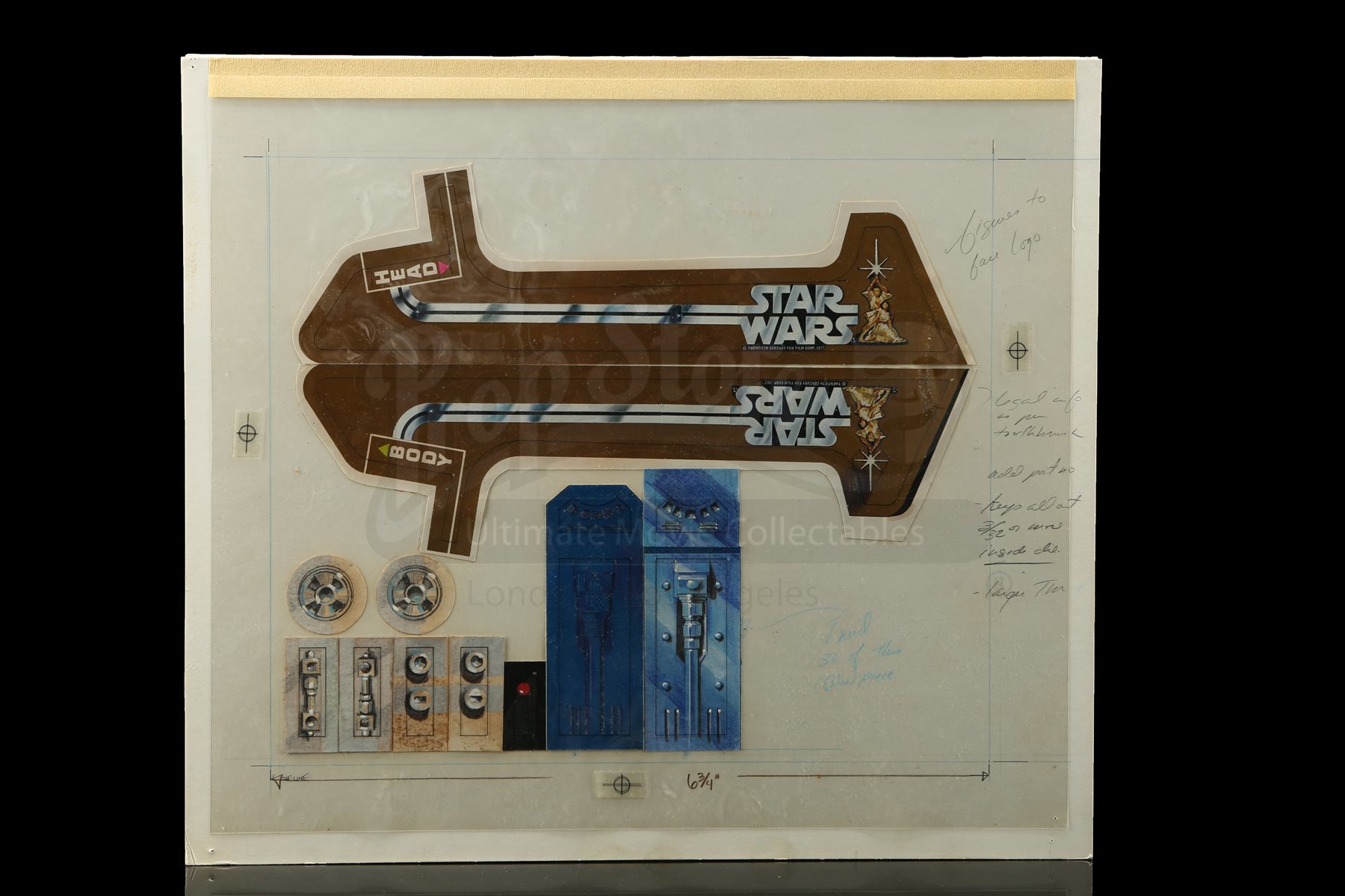 Lot # 131 - Radio Controlled R2-D2: Hand-Painted Remote Control Sticker ...