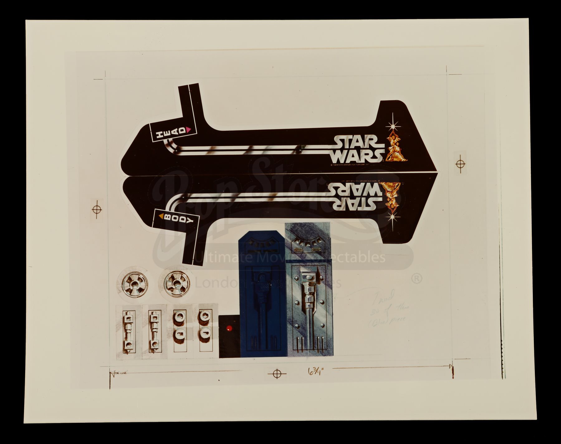 Lot # 130 - Radio Controlled R2-D2: Remote Control Sticker Artwork Print