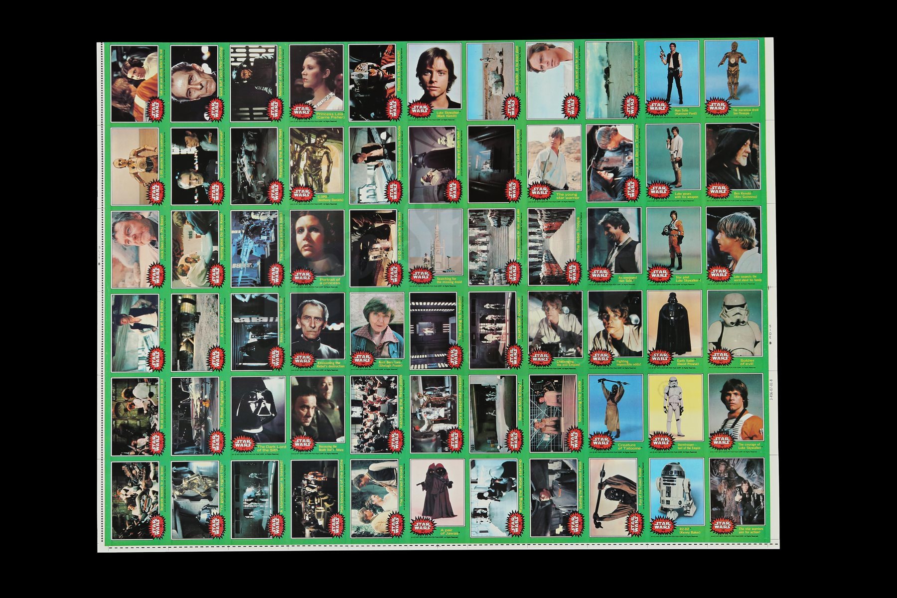 Lot # 618 - Topps Trading Cards Sheet (4th Series)