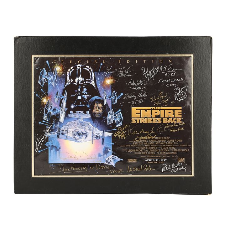 Lot 381 - Poster Live Auction - Cast Autographed Poster including ...