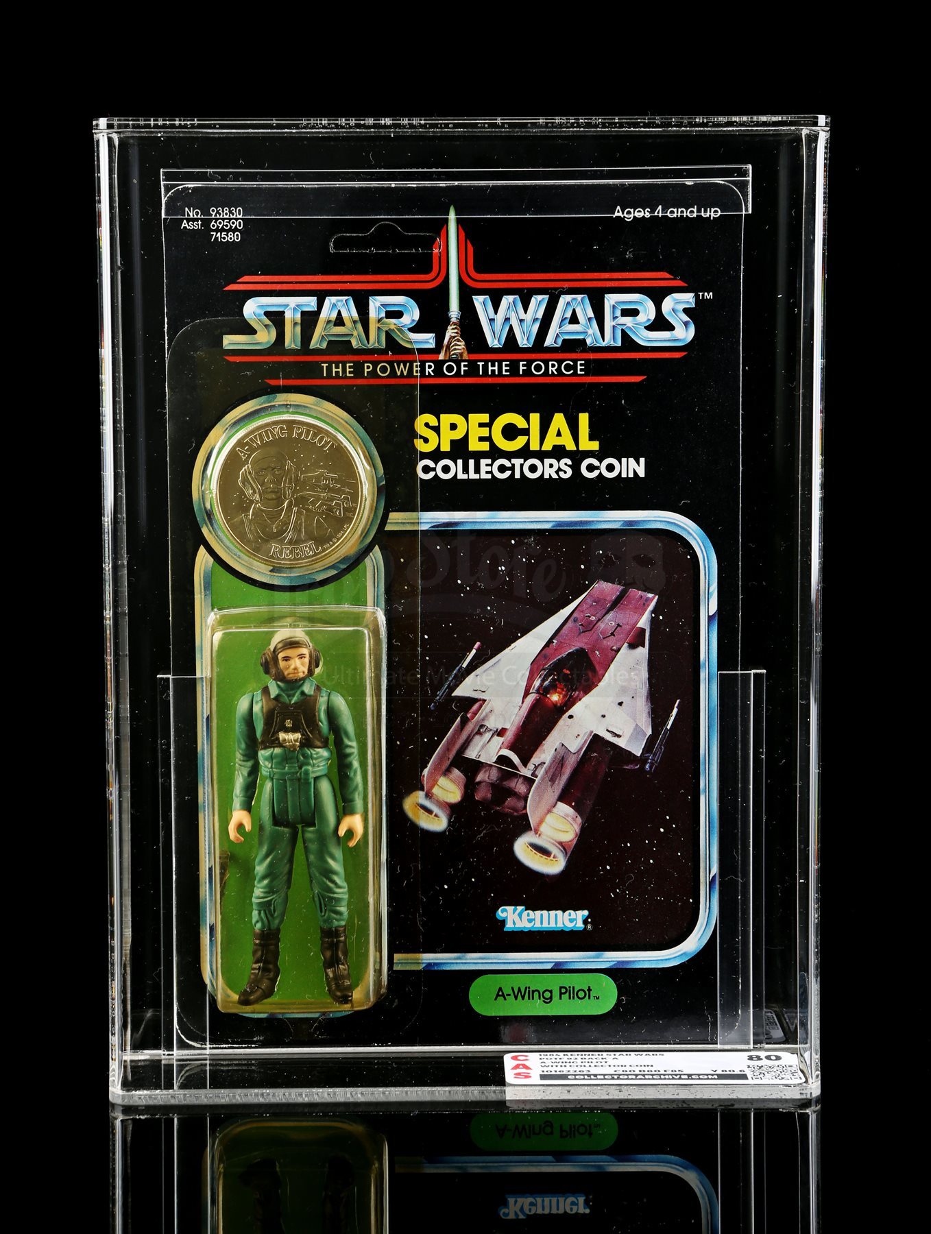 Lot # 292 - A-Wing Pilot POTF CAS 80Y