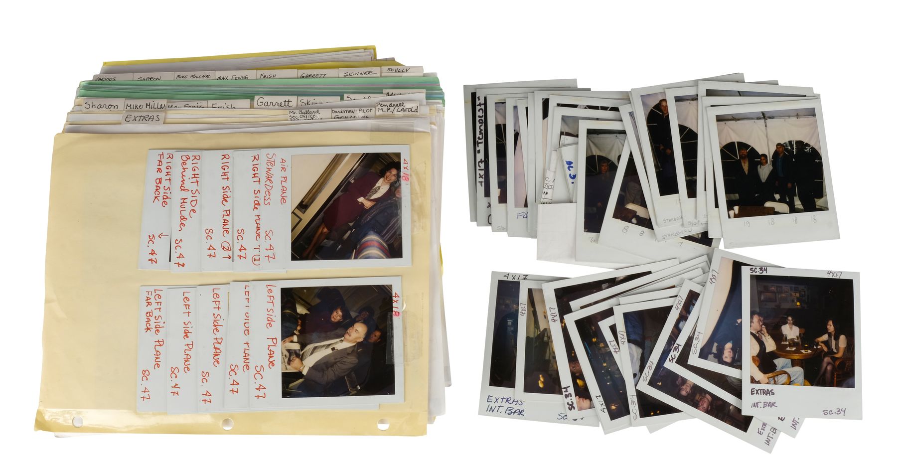 1328. Pair of Tempus Fugit and Max Costume Continuity Binders with ...