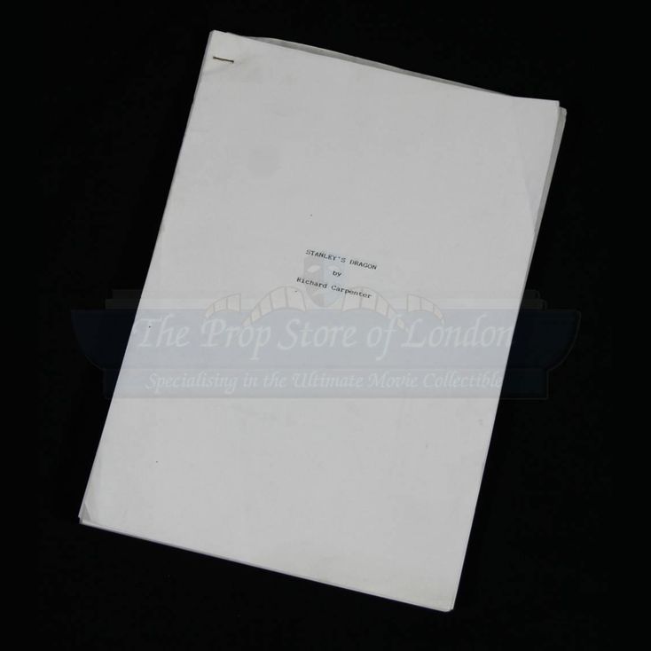 Stanleys Dragon Production Used Script | UNKNOWN PRODUCTION