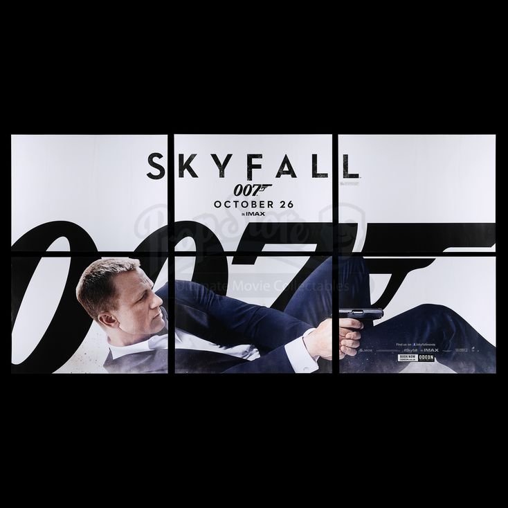 UK Multi-Quad Teaser Poster, 2012 | SKYFALL (2012)